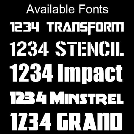 CREATE YOUR OWN - TOP AND BOTTOM TEXT – Custom Tire Letters